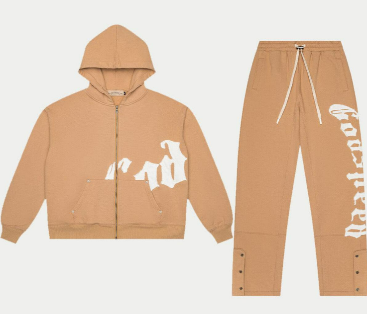 Godspeed OG Logo Sweatsuit "Sand" – The Vault 215